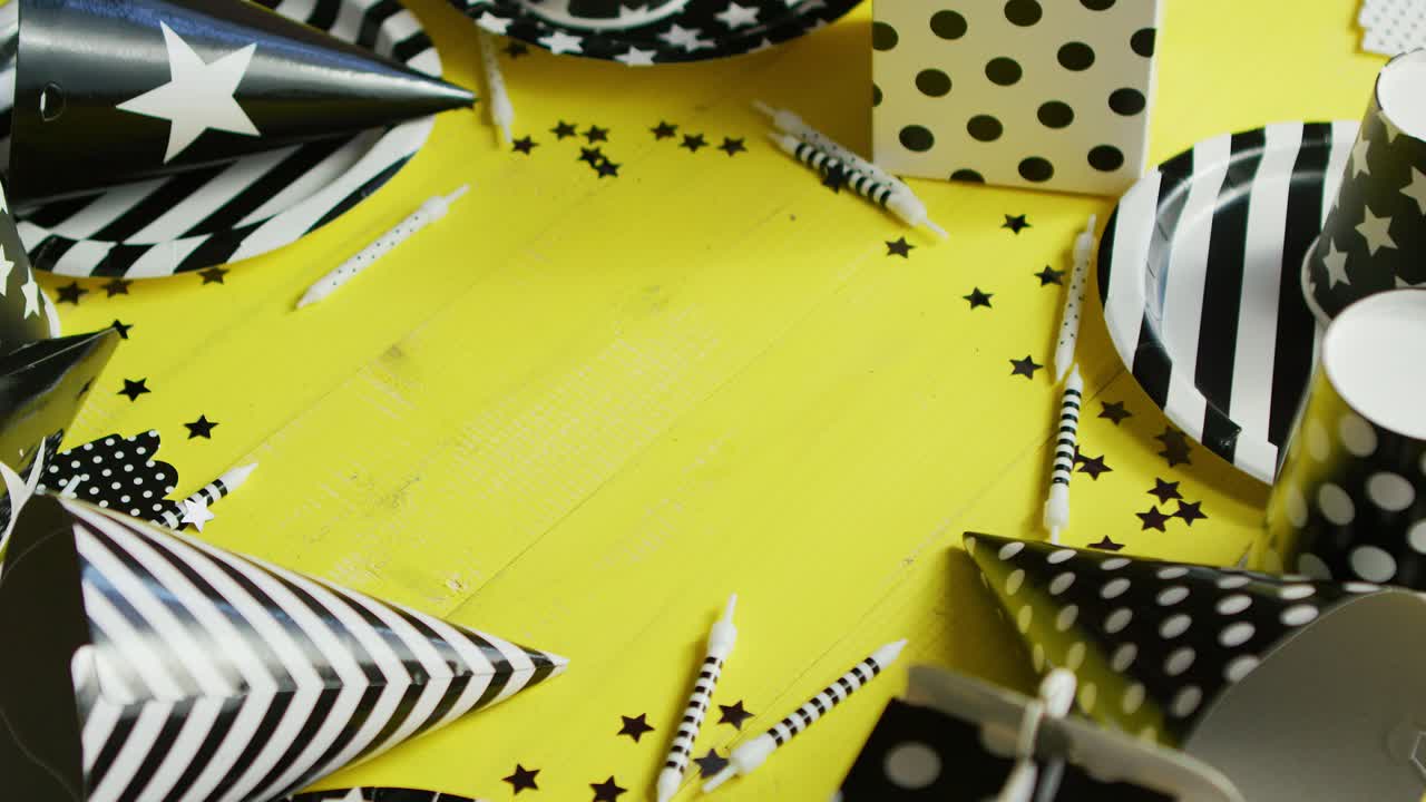 Premium stock video - Festive decorations made of paper