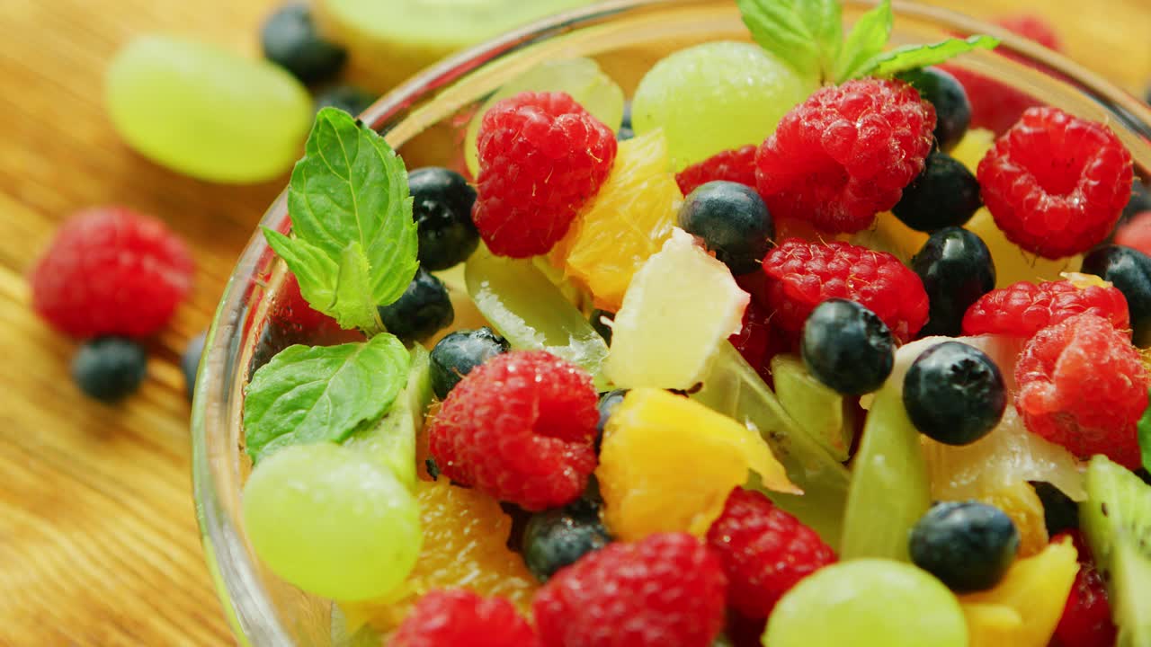 Premium stock video - Fresh mix of fruit and berry
