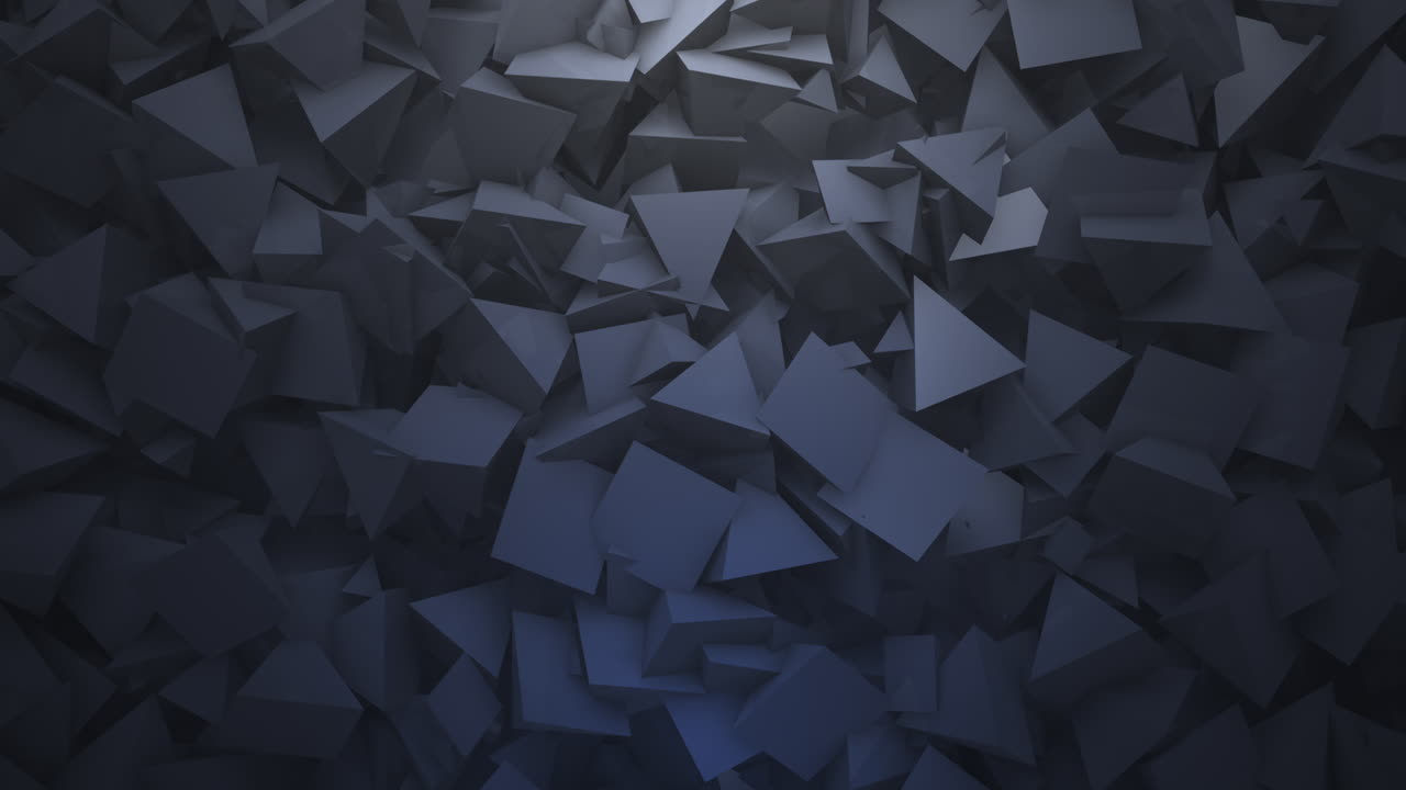 Premium stock video - Motion dark geometric shapes 12