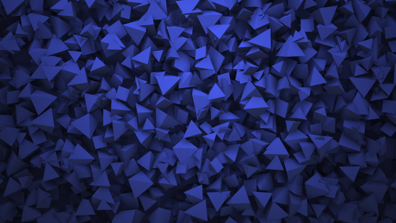 Premium stock video - Motion blue geometric shapes 1