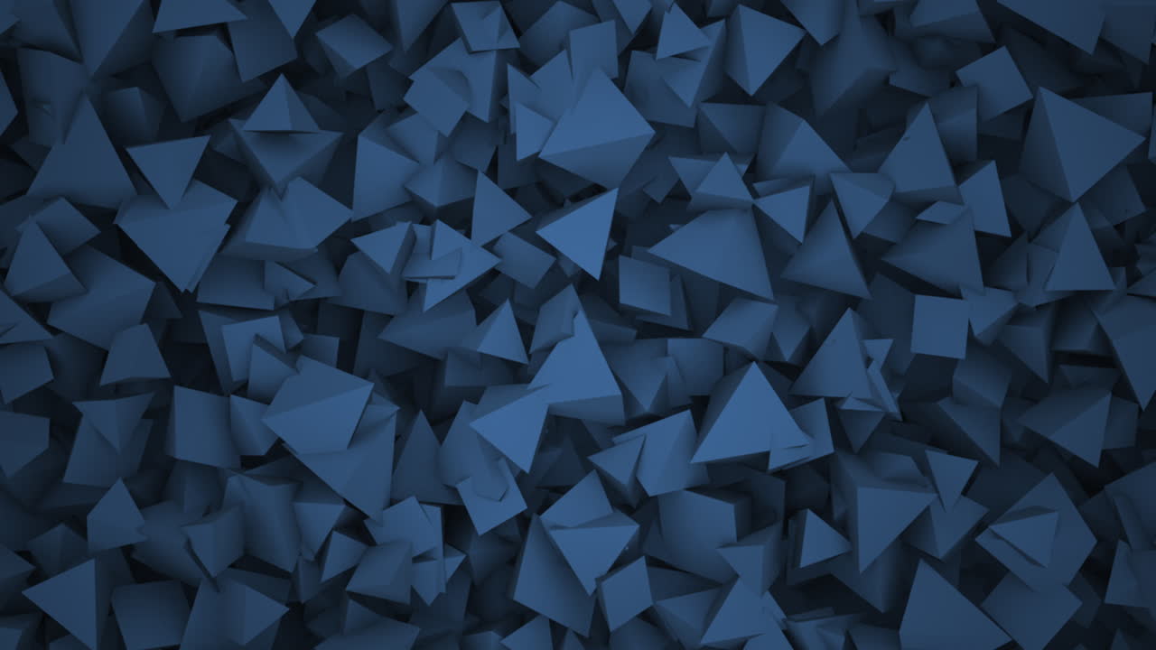 Premium stock video - Motion blue geometric shapes 2