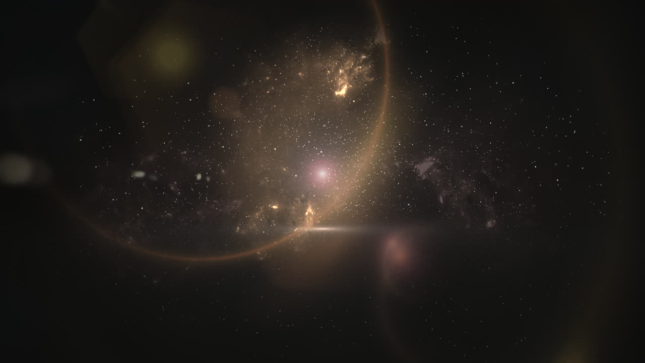 Premium stock video - Motion stars and planets in galaxy 1