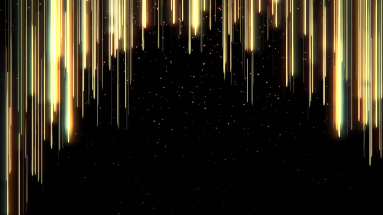 Premium stock video - Motion gold lights and lines