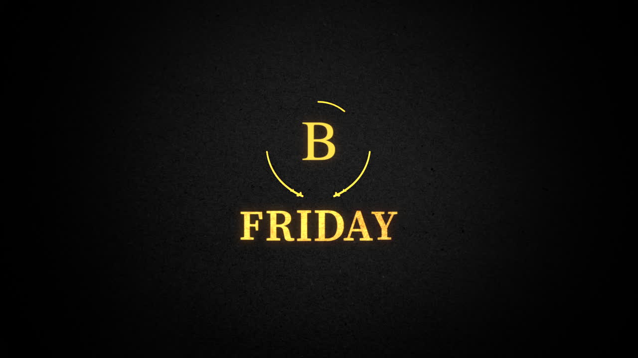 Premium stock video - Animation intro text black friday on fashion Premium stock video - Animation intro text black friday on fashion