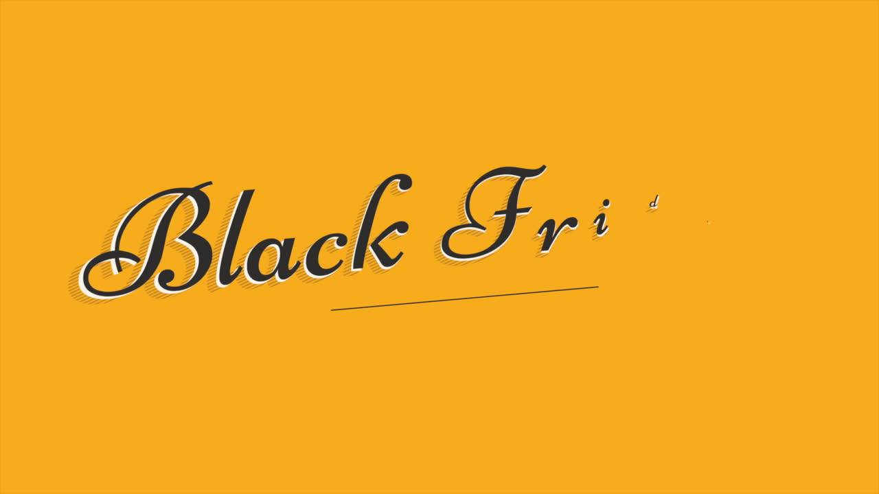 Premium stock video - Animation intro text black friday on yellow 2 Premium stock video - Animation intro text black friday on yellow 2