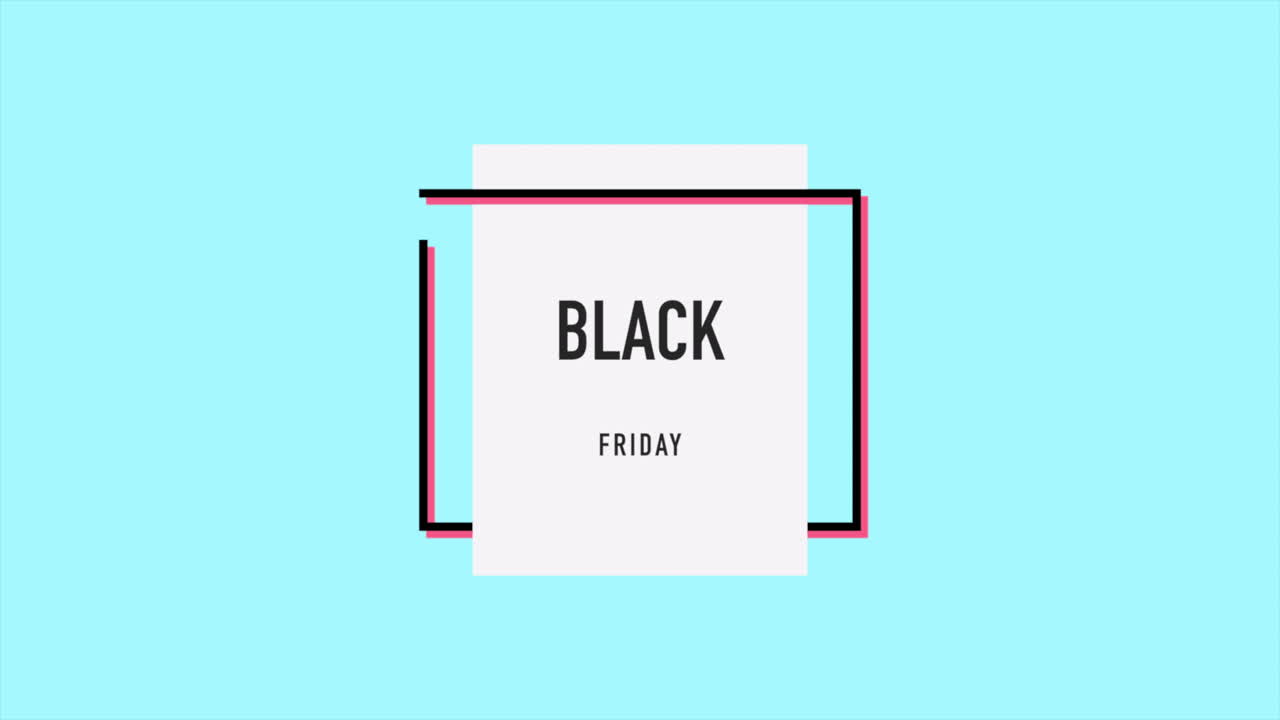 Premium stock video - Animation intro text black friday on blue 3 Premium stock video - Animation intro text black friday on blue 3