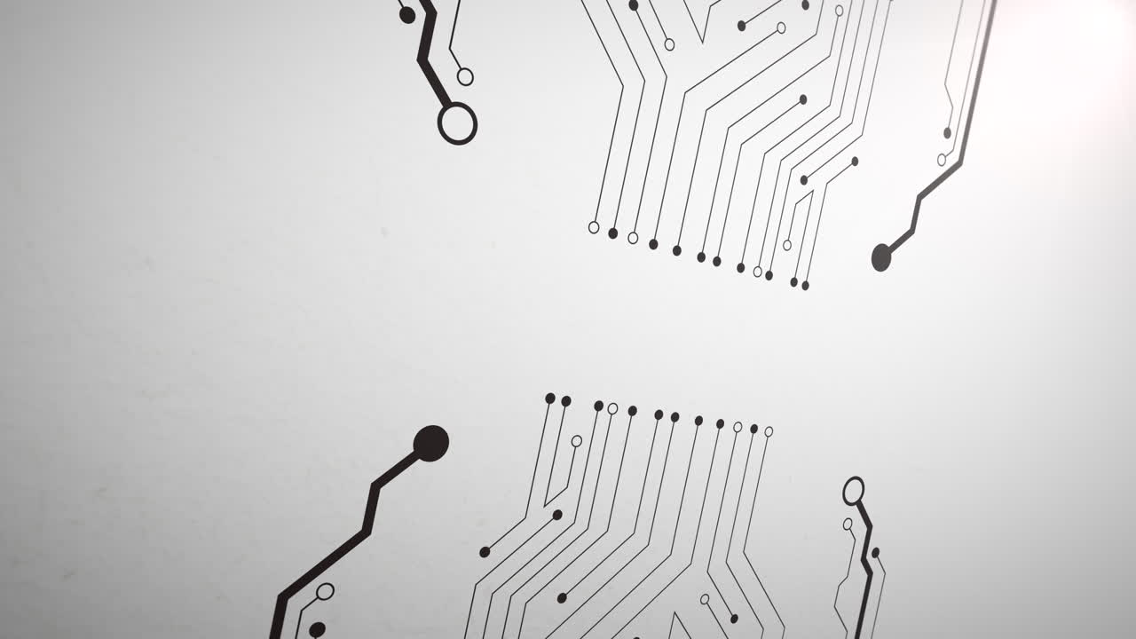 Premium stock video - Motion computer chip abstract background