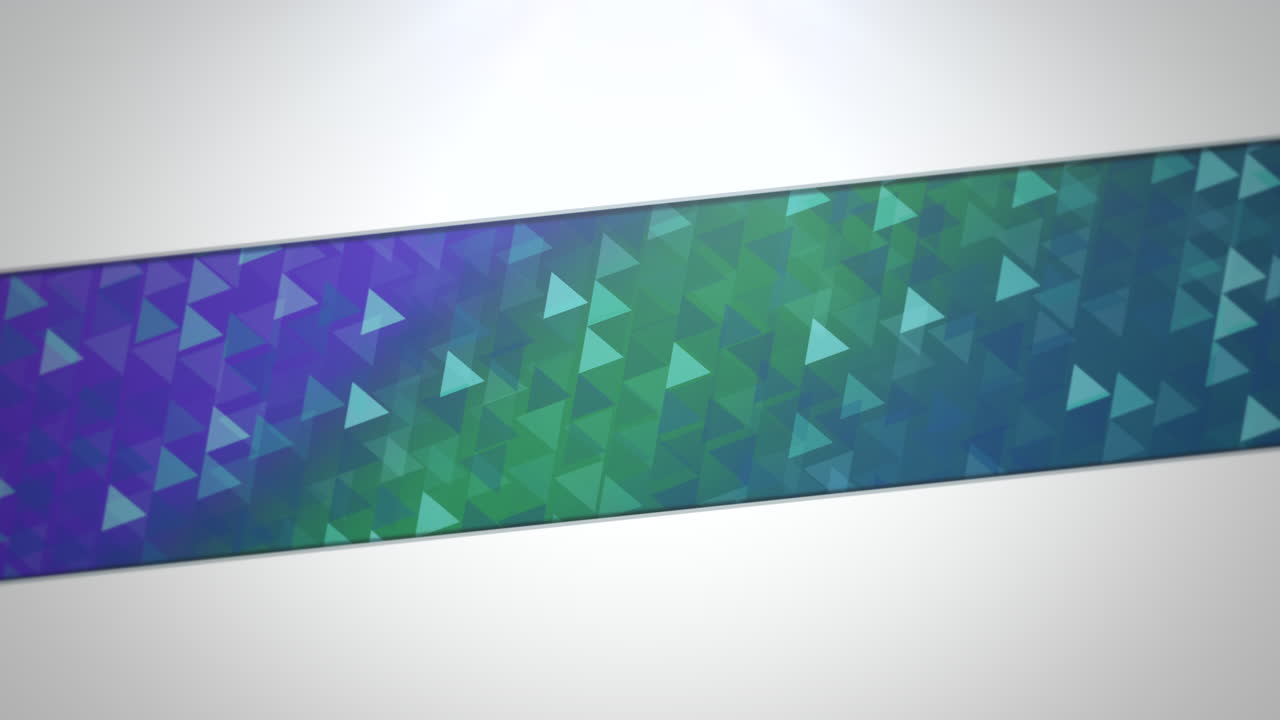Premium stock video - Motion blue and green triangles abstract background