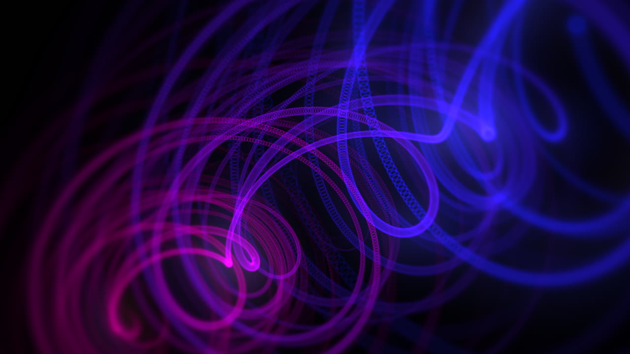 Premium stock video - Motion purple and blue lines with abstract ...