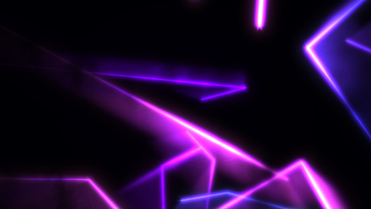Premium stock video - Motion colorful neon lines abstract background 4