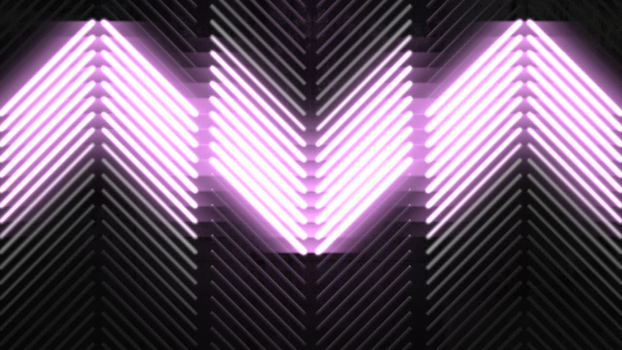 Premium stock video - Motion colorful neon lights and stripes pattern 5