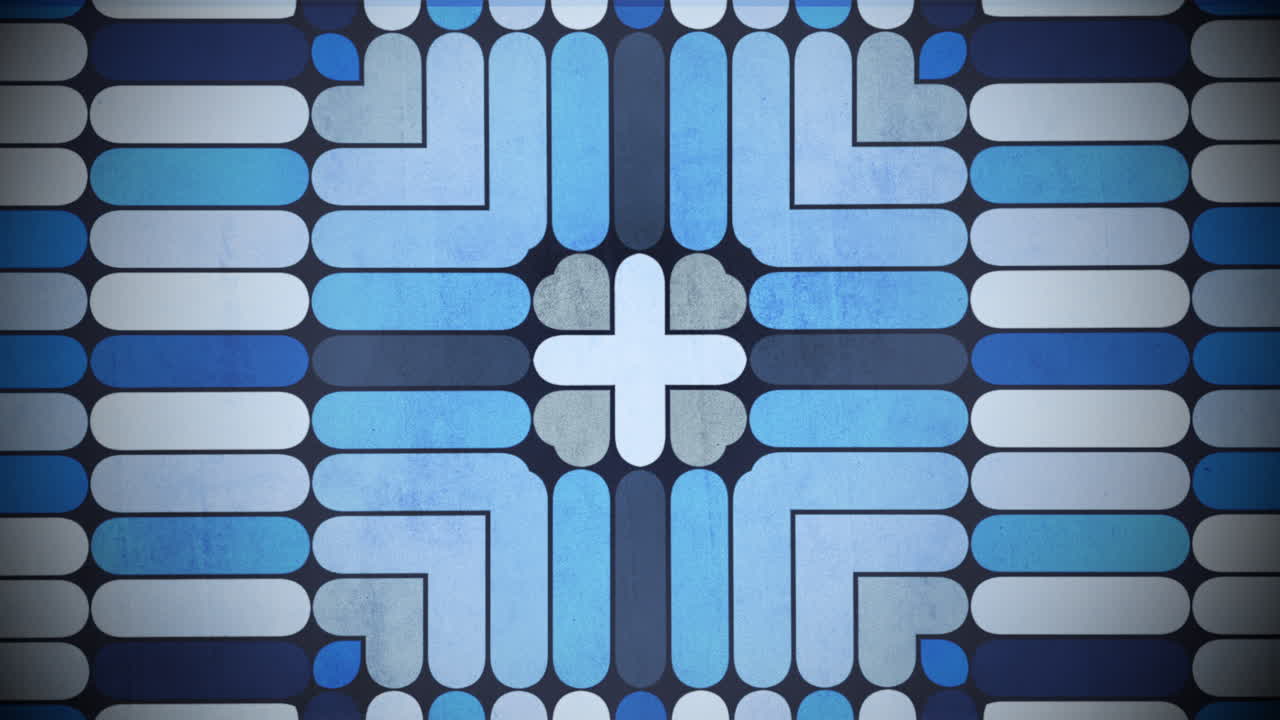 Premium stock video - Motion colorful geometric shape pattern 12