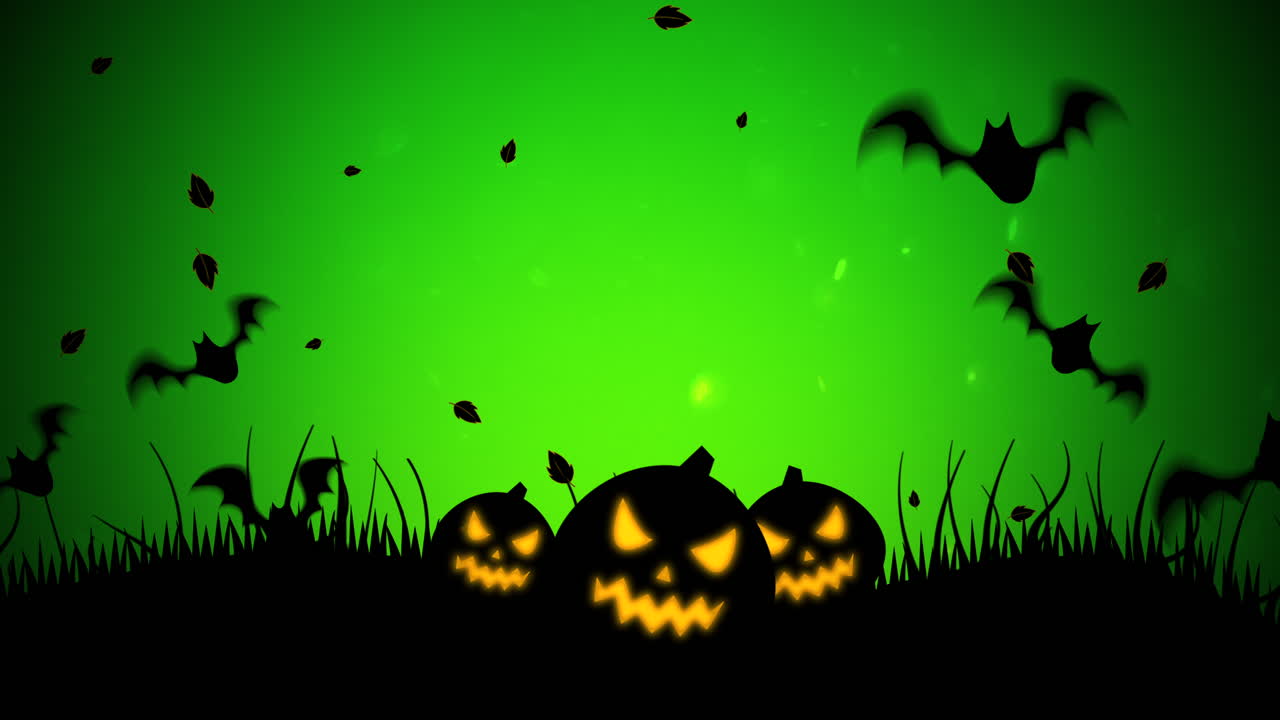 Premium stock video - Halloween background animation with bats and ...
