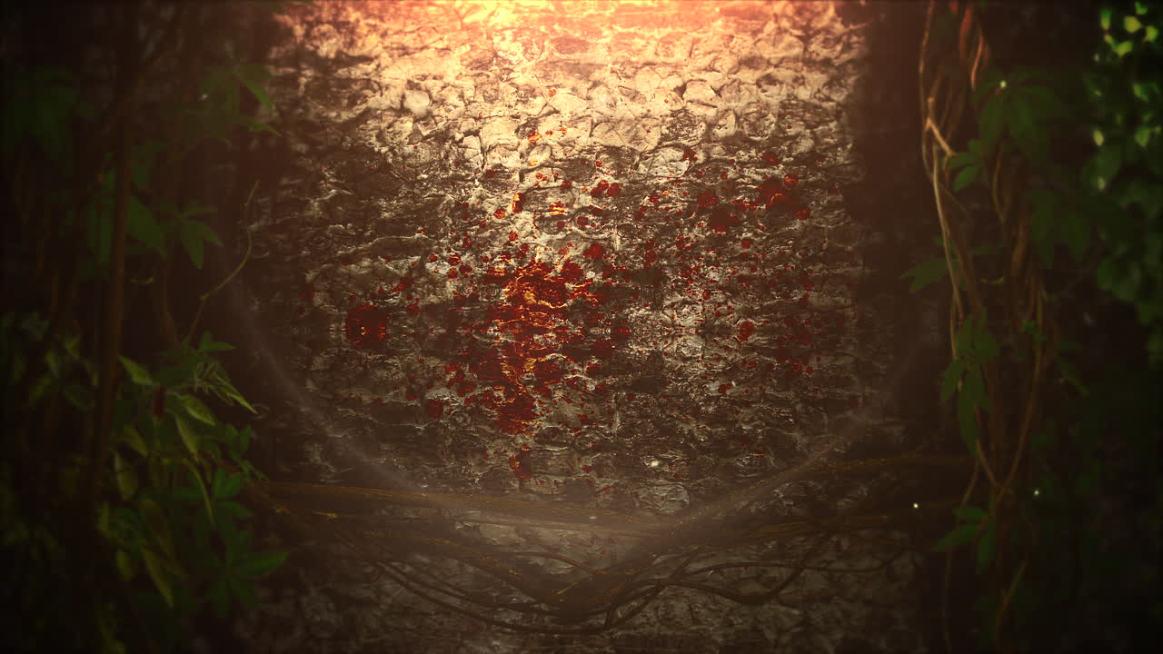Premium stock video - Mystical horror background with dark blood and ...