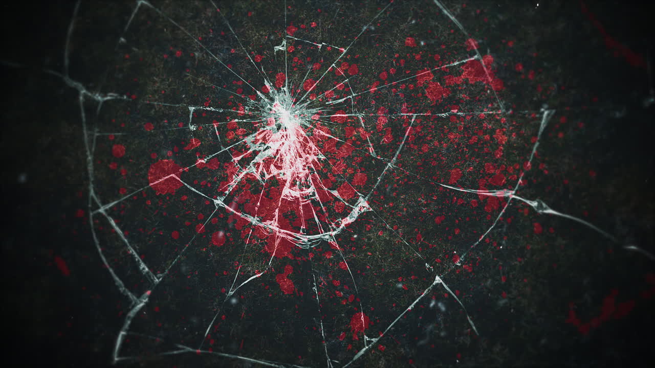 Premium stock video - Mystical horror background with dark blood 2