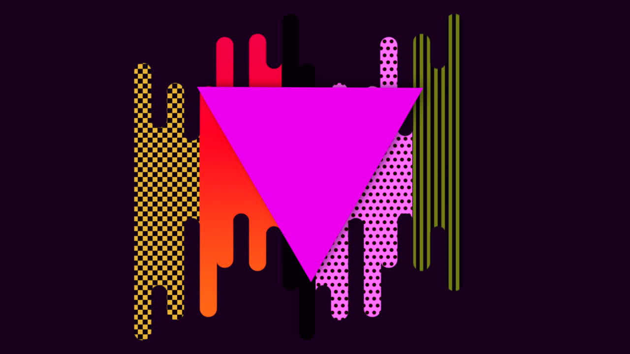 Premium stock video - Motion abstract geometric shapes and colourful ...