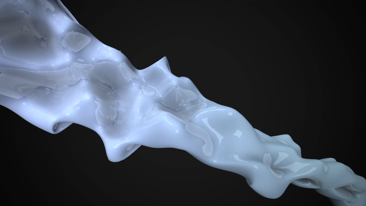 Premium stock video - Motion dark white liquid futuristic shapes