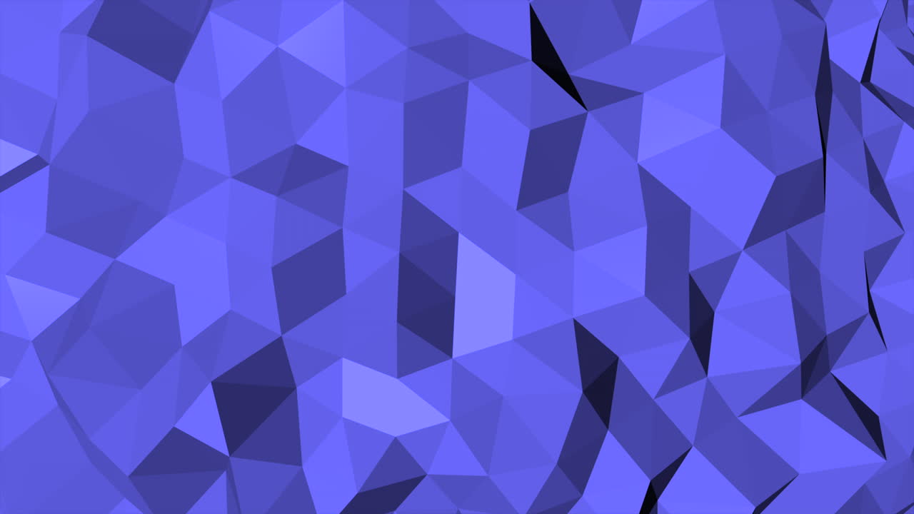 Premium stock video - Motion dark blue low poly abstract background