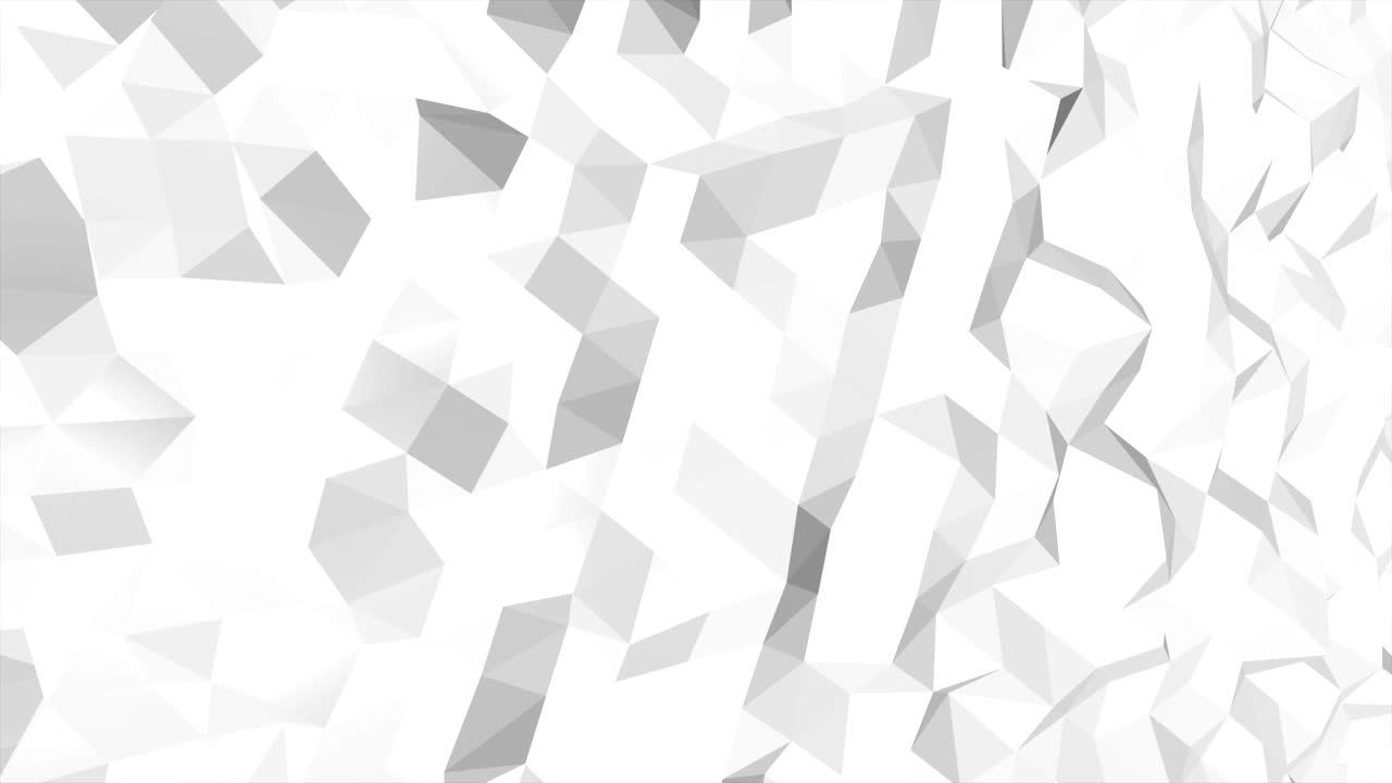 Premium stock video - White abstract low poly background