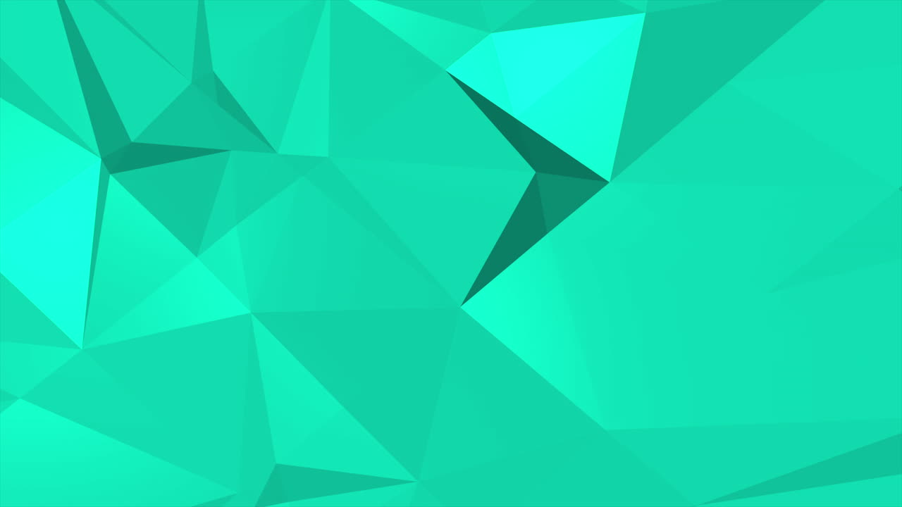 Premium stock video - Green low poly abstract background