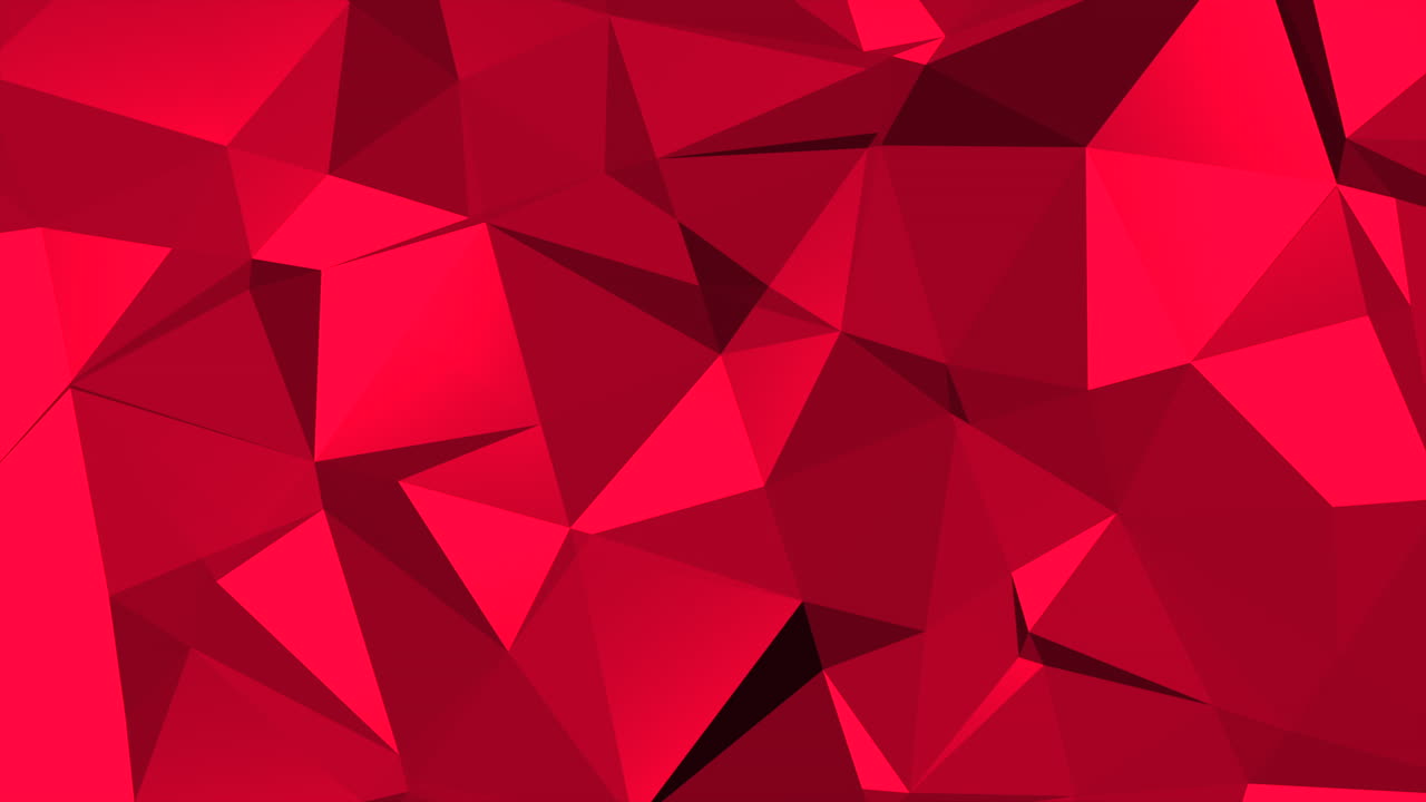 Premium stock video - Motion dark red low poly abstract background