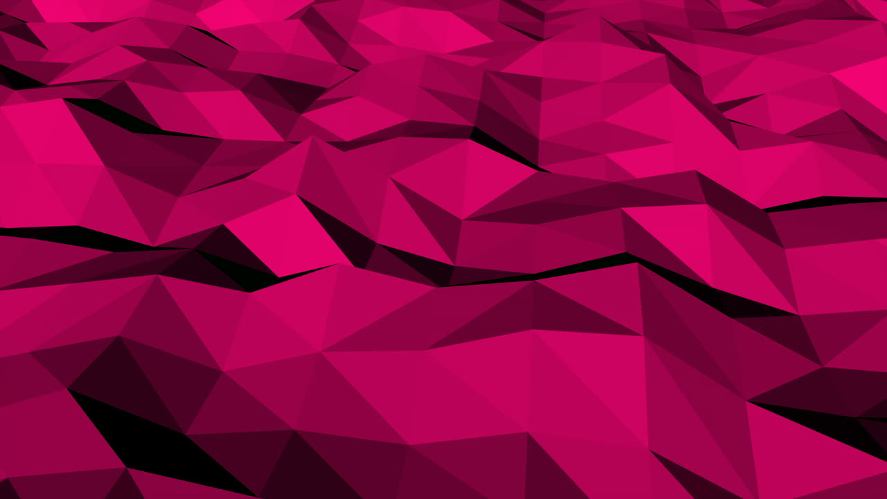 Premium stock video - Motion dark red low poly abstract background 2