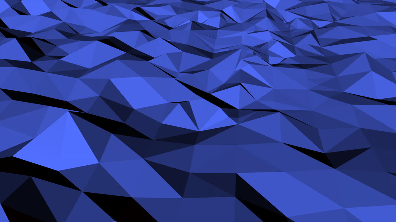 Premium stock video - Dark blue low poly abstract background 2