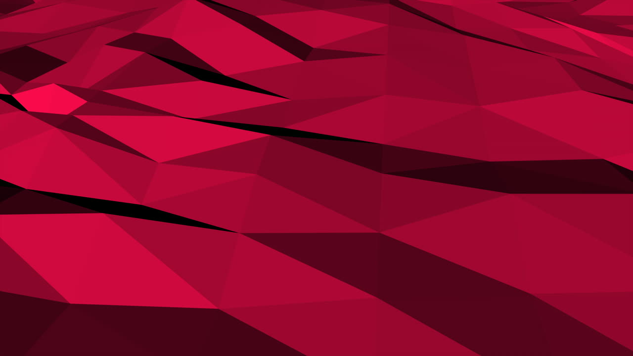 Premium stock video - Motion dark red low poly abstract background 3