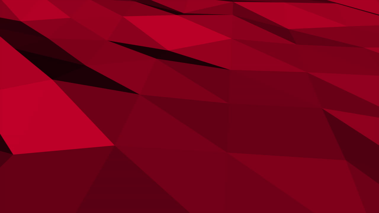 Premium stock video - Motion dark red low poly abstract background 4