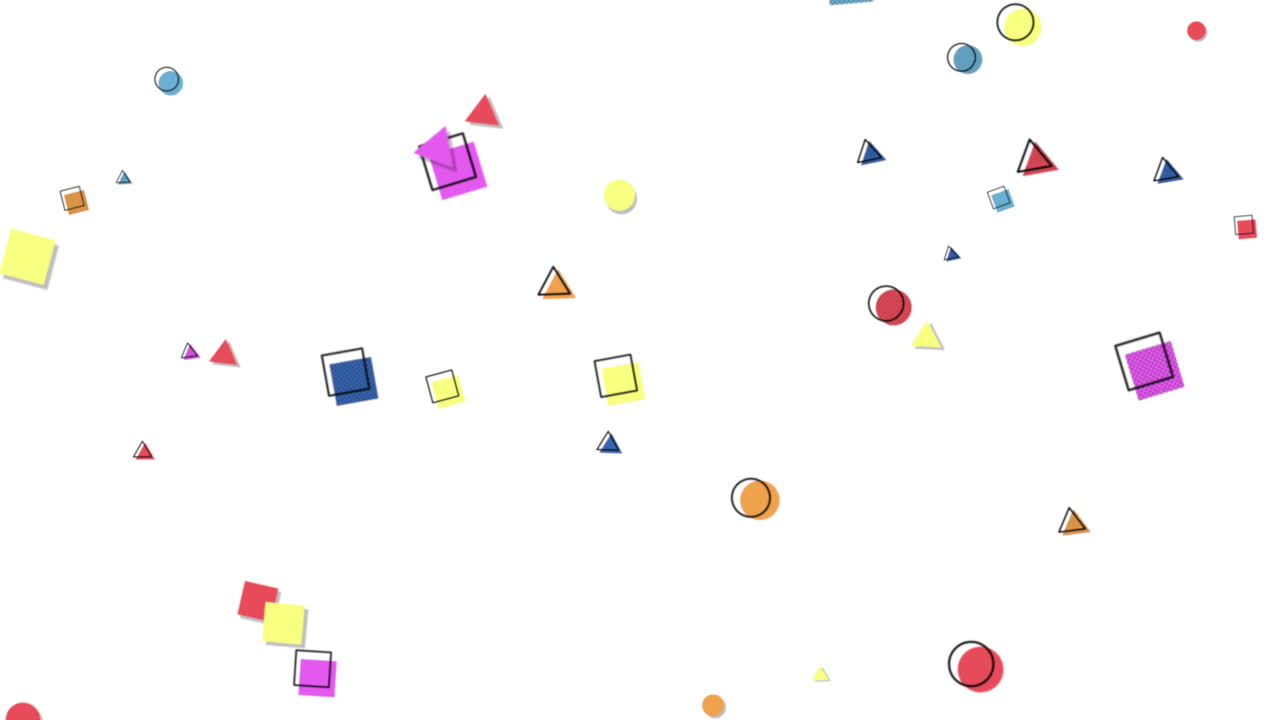 Premium stock video - Motion abstract geometric shapes 21