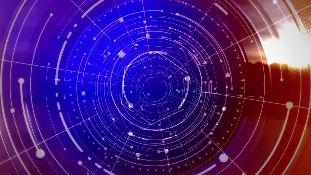 Premium stock video - News intro graphic animation with lines and circular shapes 3