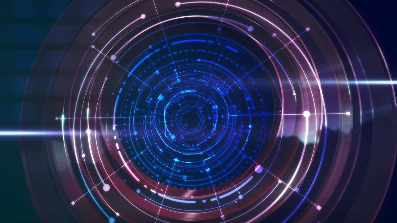 Premium stock video - News intro graphic animation with lines and circular shapes 7