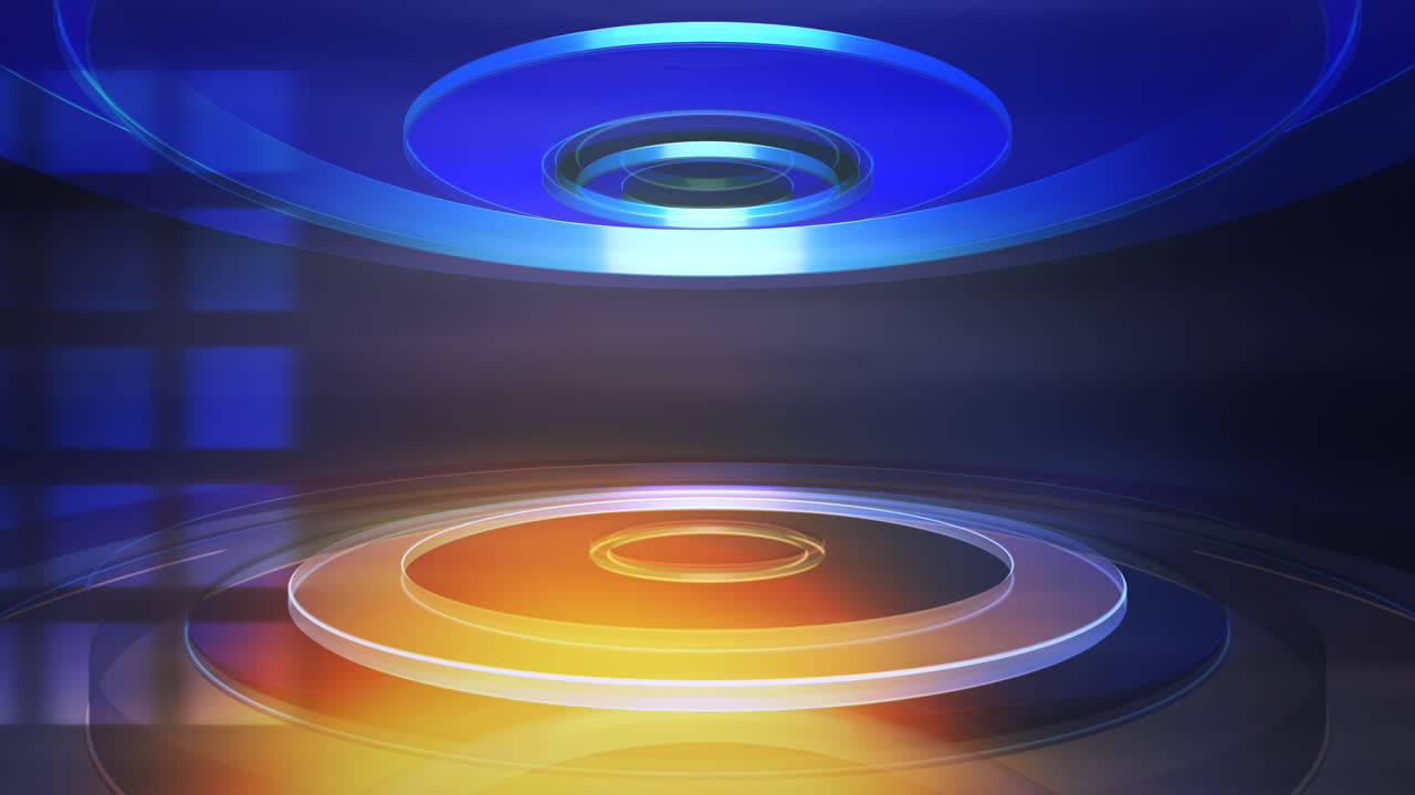 Premium stock video - News intro graphic animation with lines and circular shapes 11