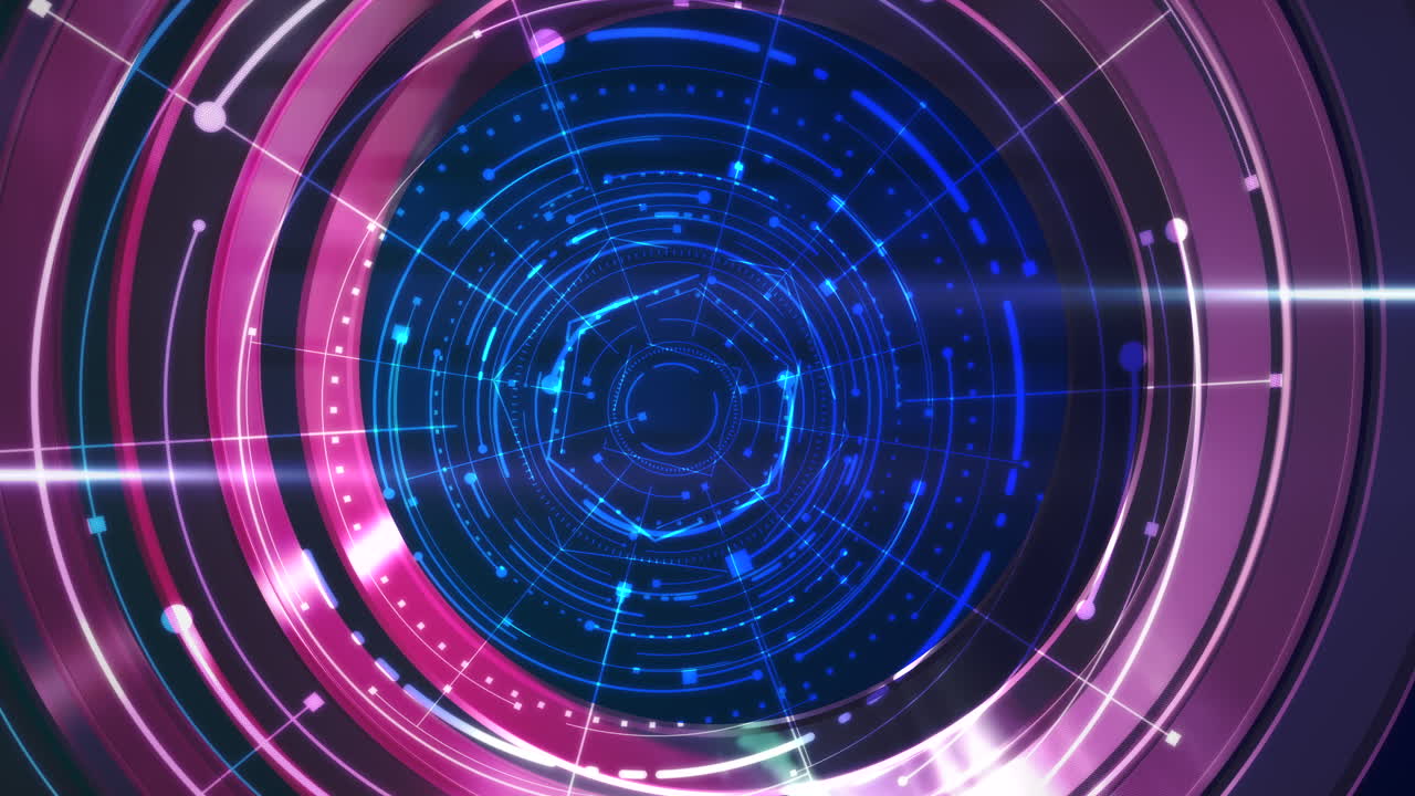 Premium stock video - News intro graphic animation with lines and circular shapes 13