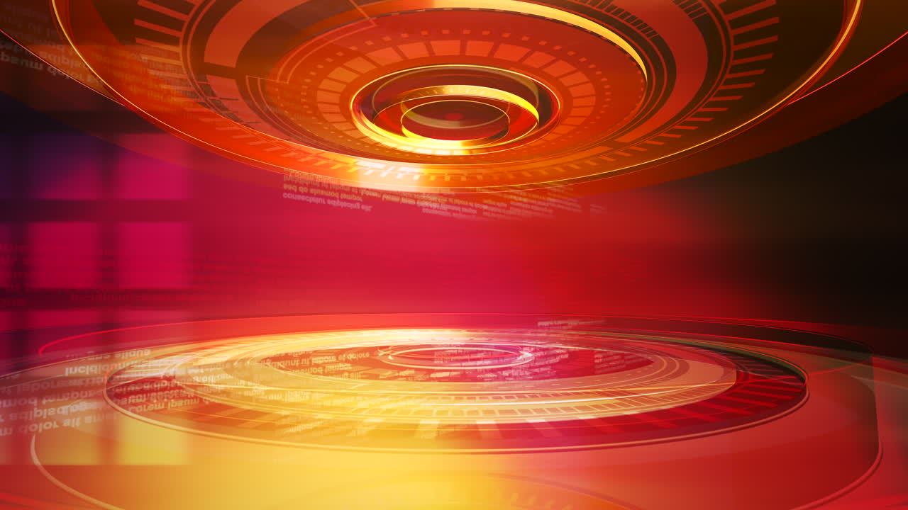 Premium stock video - News intro graphic animation with lines and circular shapes 15