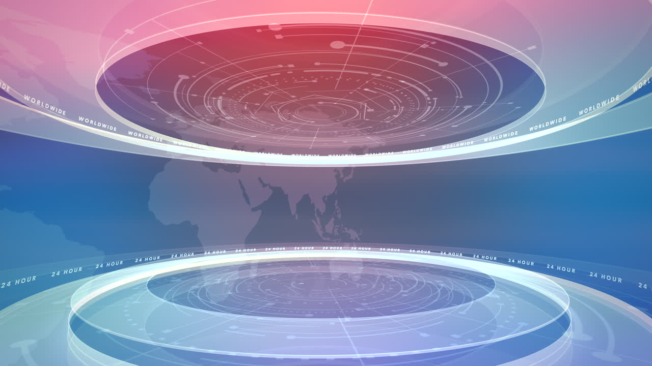 Premium stock video - News intro graphic animation with lines and circular shapes 21