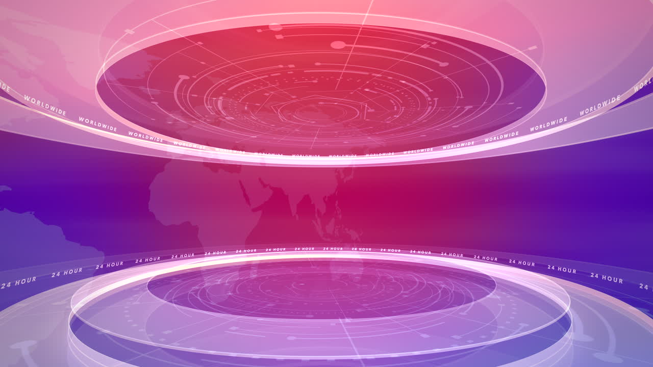 Premium stock video - News intro graphic animation with lines and circular shapes 22