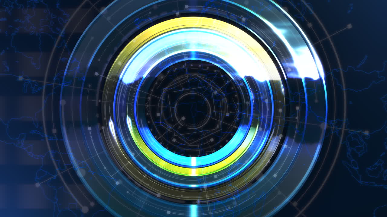 Premium stock video - News intro graphic animation with lines and circular shapes 19