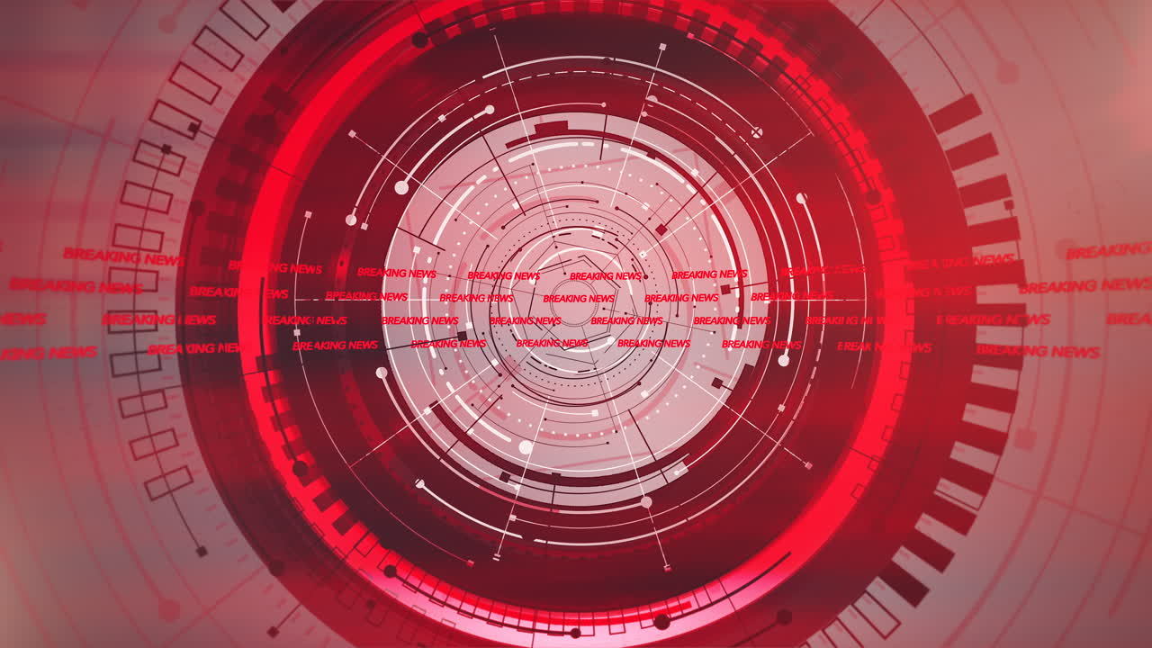 Premium stock video - News intro graphic animation with lines and circular shapes 26
