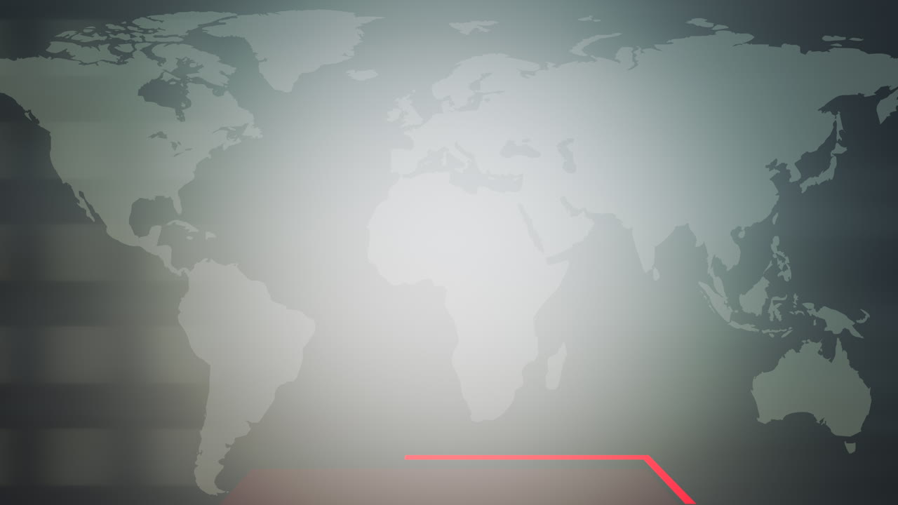 Premium stock video - News intro graphic animation with lines and world map 10