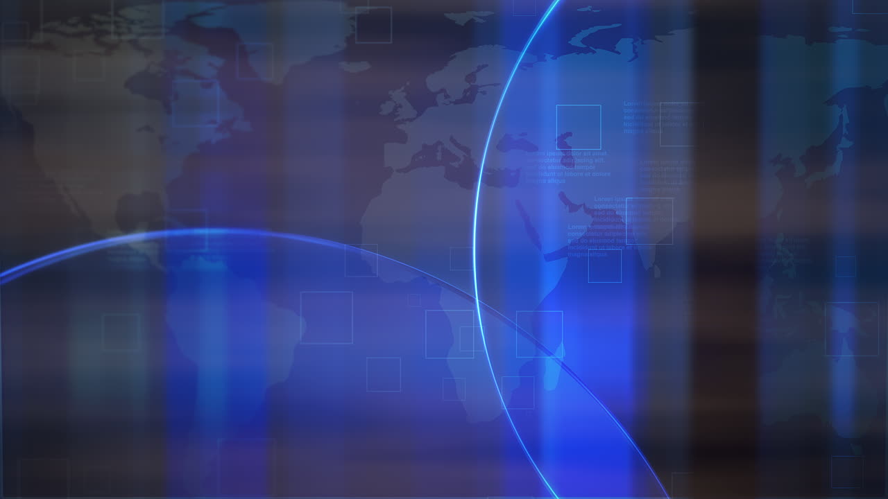 Premium stock video - News intro graphic animation with grid and world ...