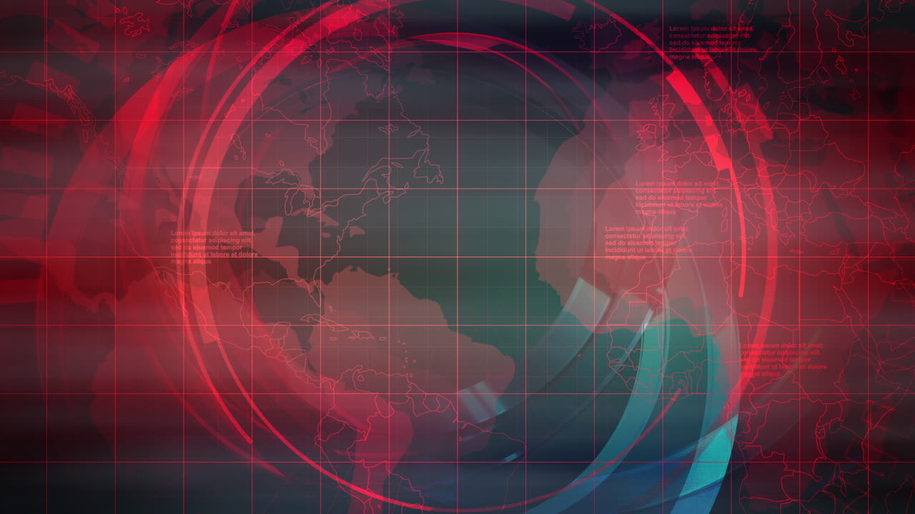 Premium stock video - News intro graphic animation with circles and ...