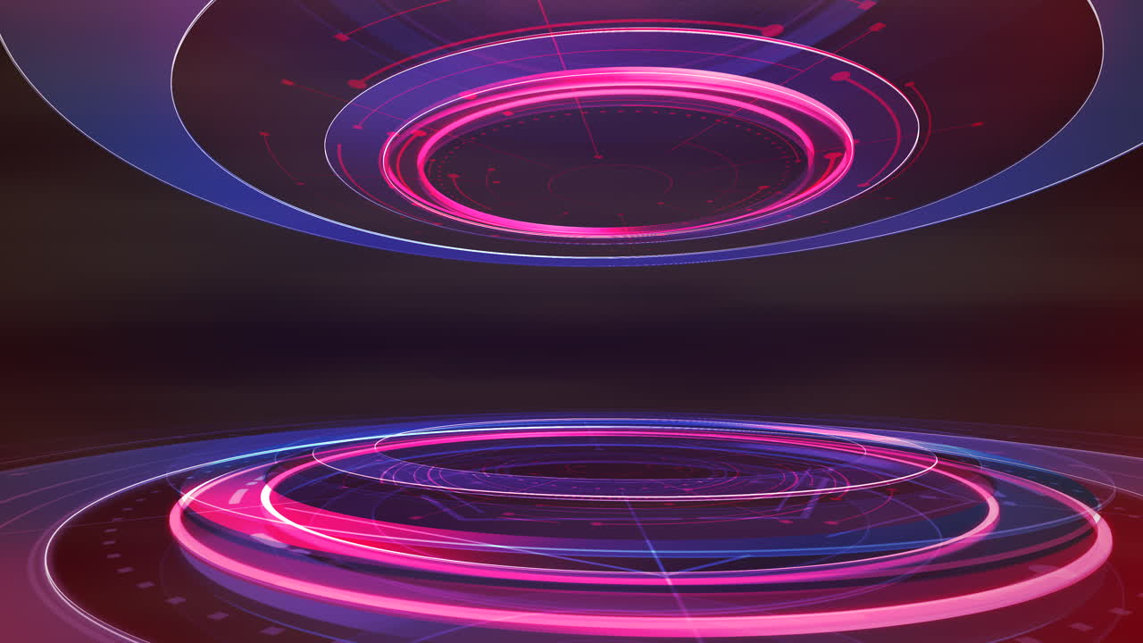 Premium stock video - News intro graphic animation with lines and circular shapes 33