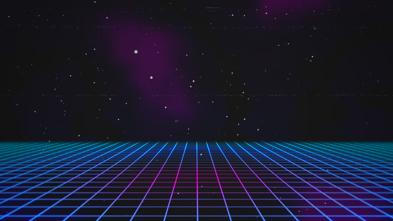 Premium stock video - Motion retro blue lines in space with abstract ...