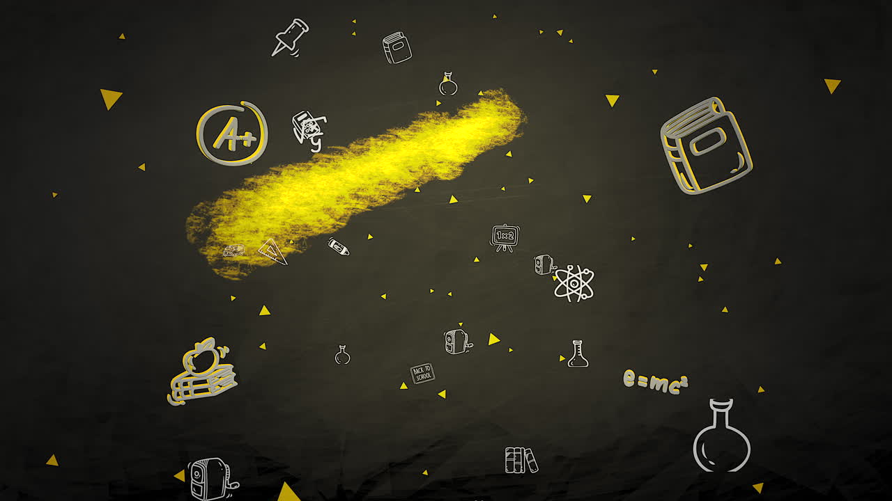 Premium stock video - Closeup motion of school elements education ...