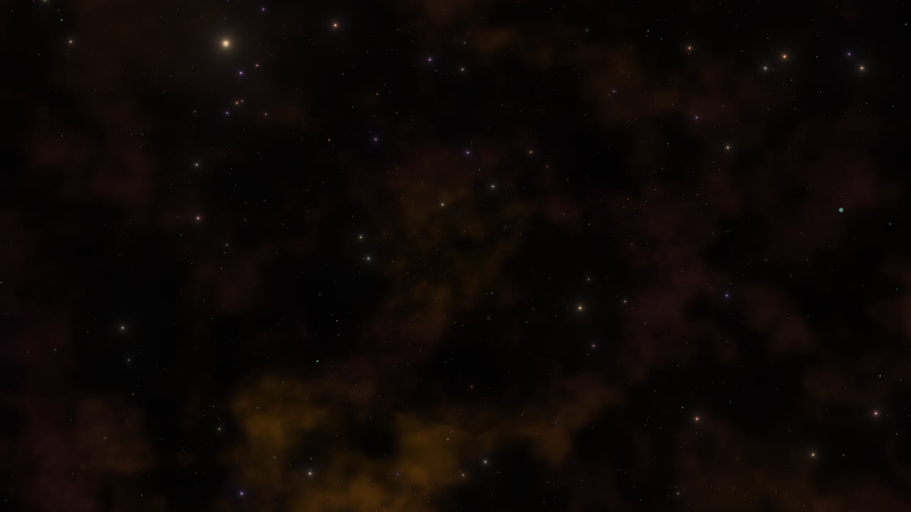 Premium stock video - Motion particles and stars in galaxy