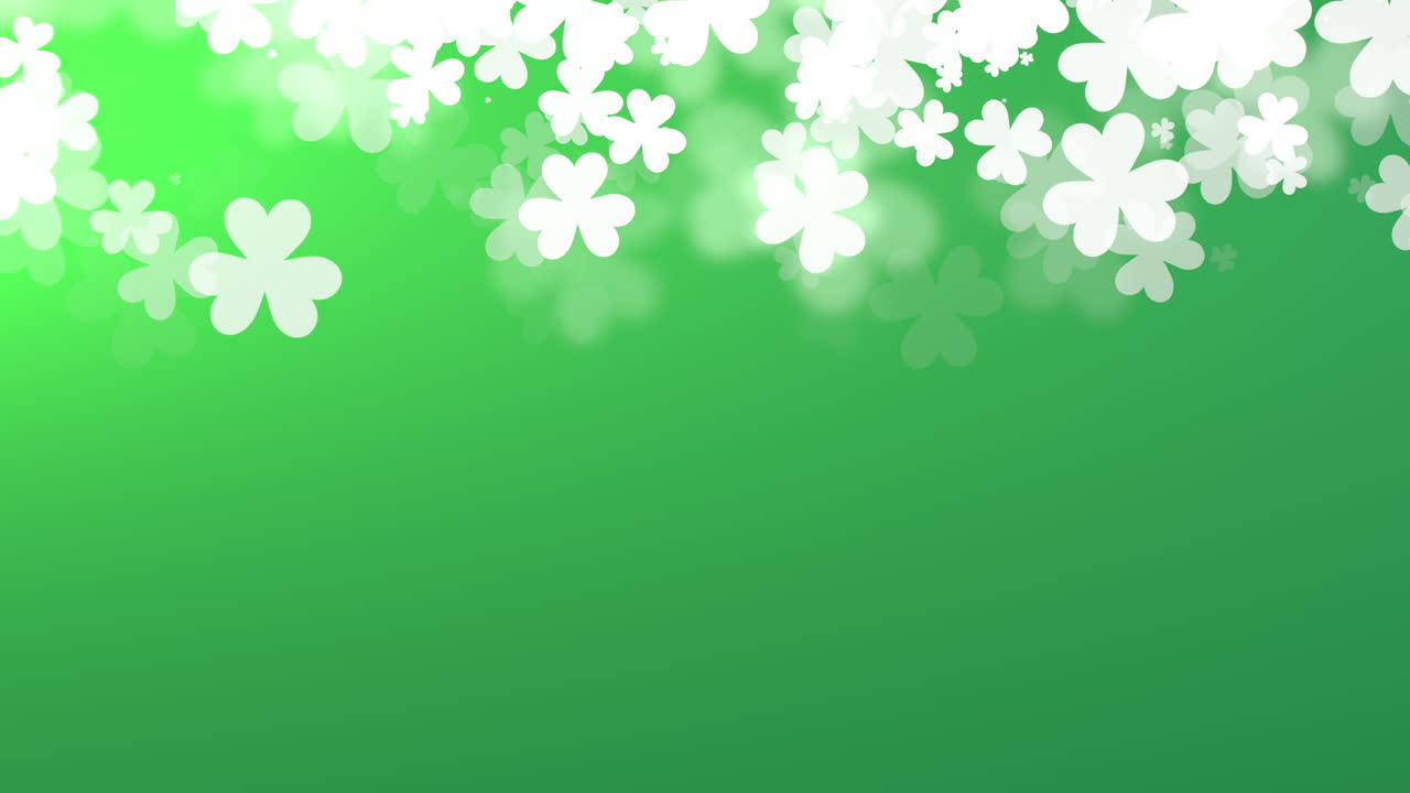 Premium stock video - Animation saint patricks day with motion white ...