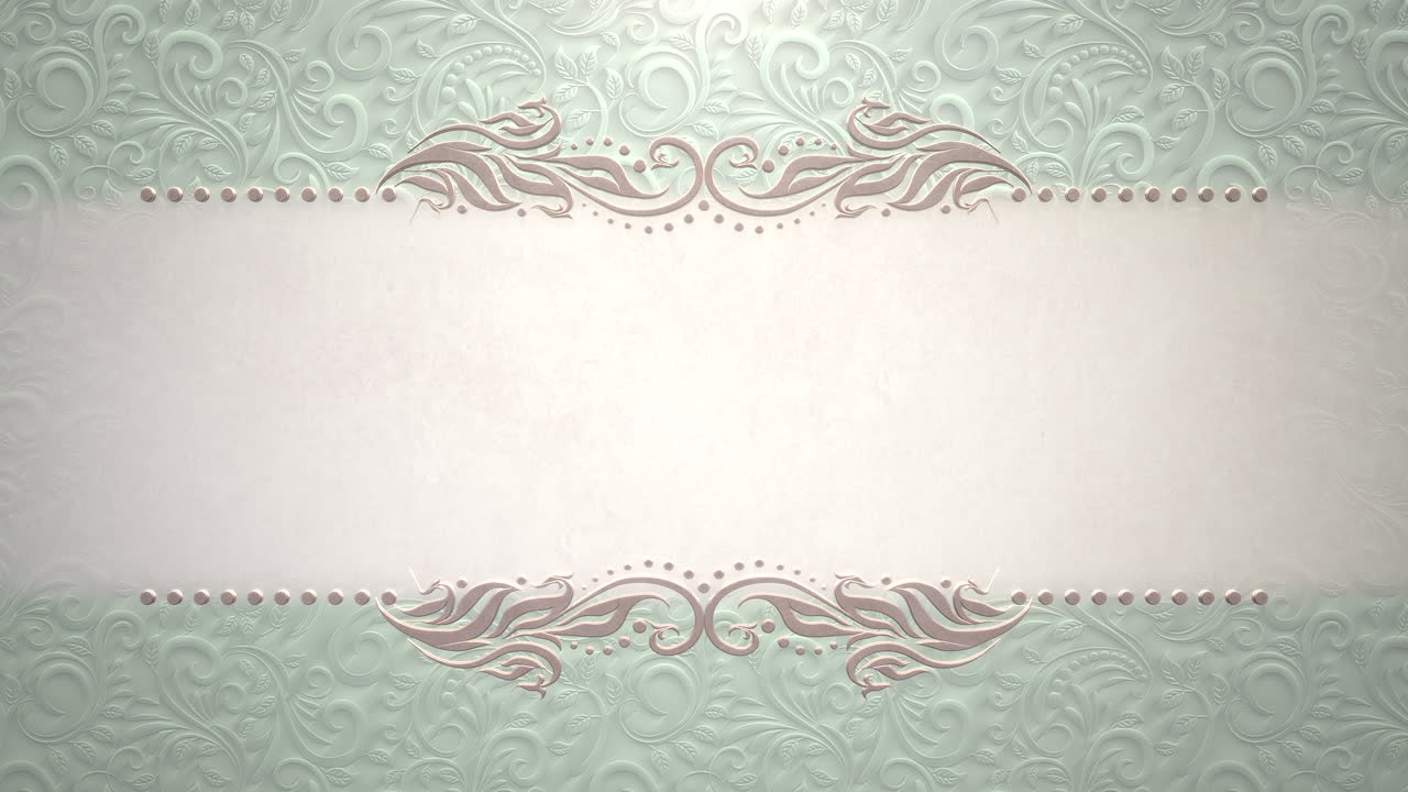 Premium stock video - Closeup vintage frame with flowers motion with ...