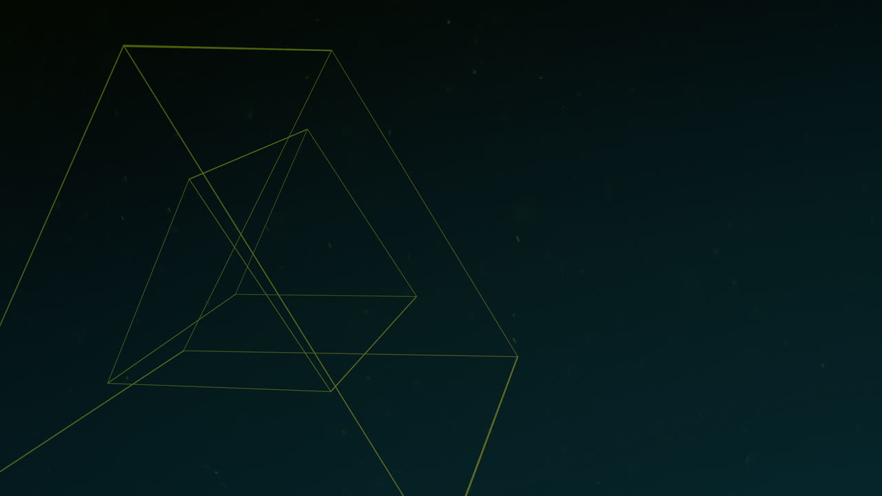 Premium stock video - Motion abstract geometric shape with particles in ...