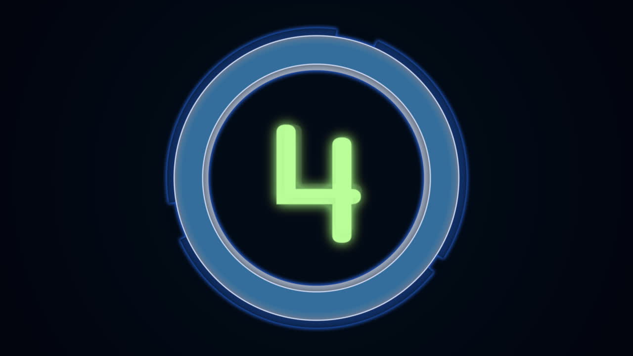 Premium stock video - Motion blue digital film countdown abstract ...